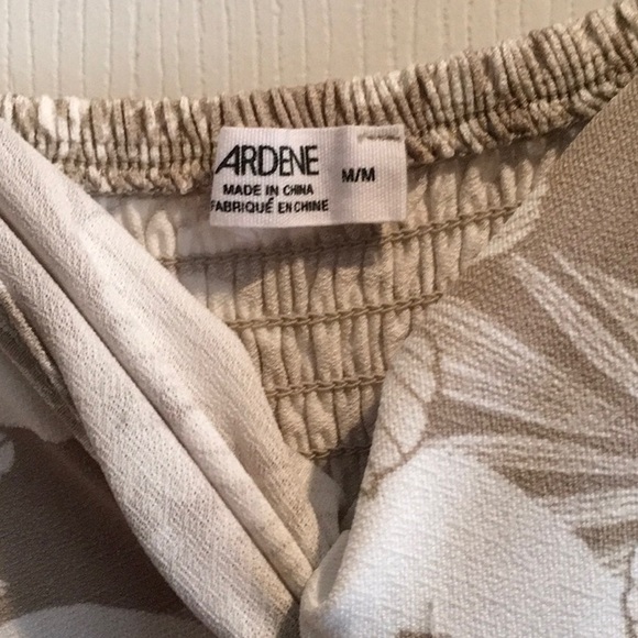 Ardene | Dresses | Tan And White Floral Summer Dress | Poshmark